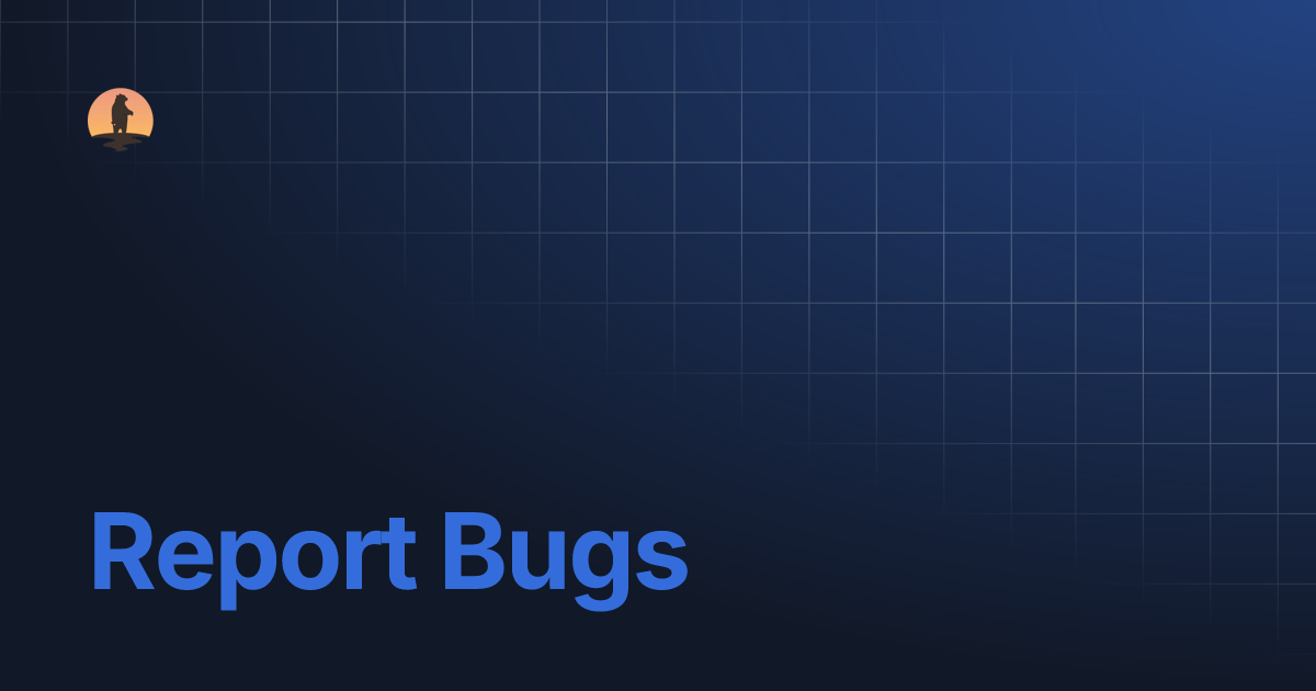 Report Bugs | beratrax